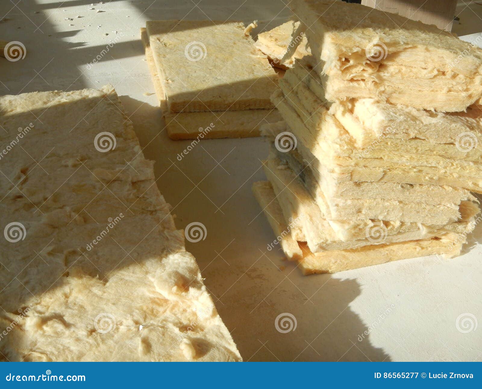 Reconstruction Of A Partitioning System With Rock Wool Isolation Stock ...