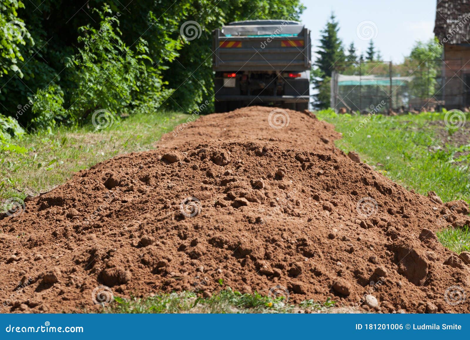 Reconstruction of Soil Road Stock Photo - Image of speed, move: 181201006