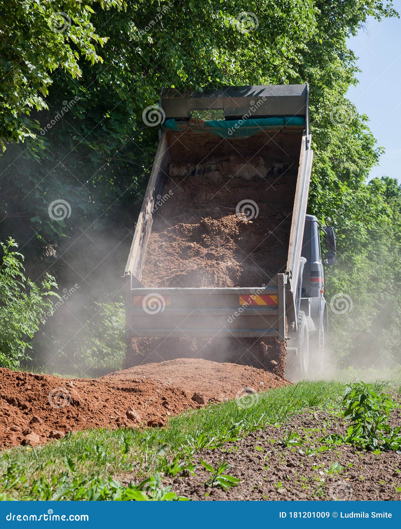 Reconstruction of Soil Road Stock Image - Image of transport ...