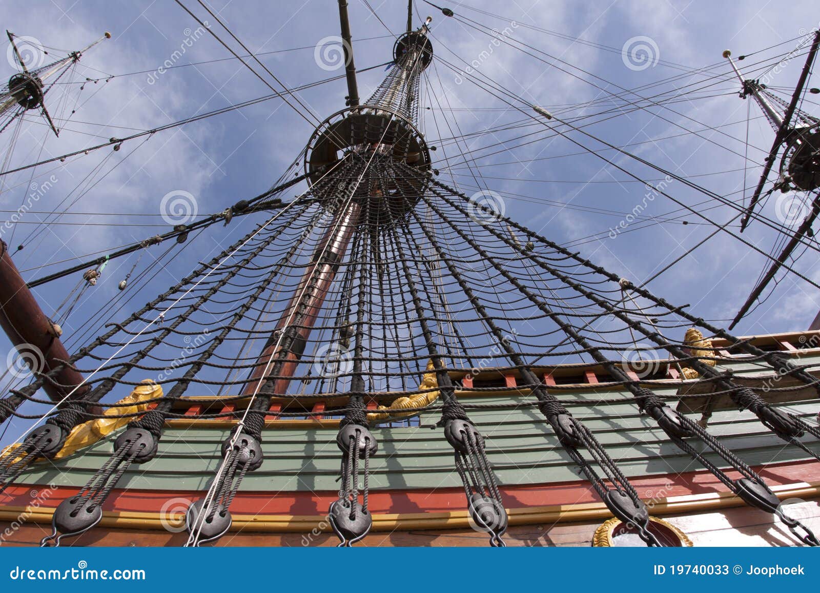 Reconstruction of the VOC Ship the Batavia Stock Image - Image of ...