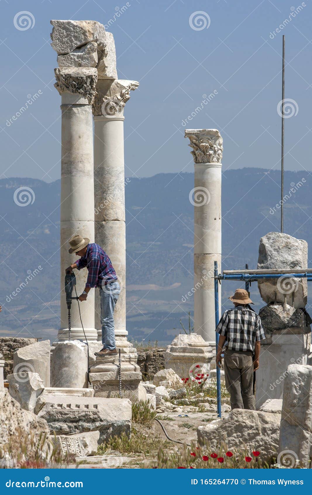Reconstruction Work at Laodikeia in Turkey. Editorial Image - Image of ...