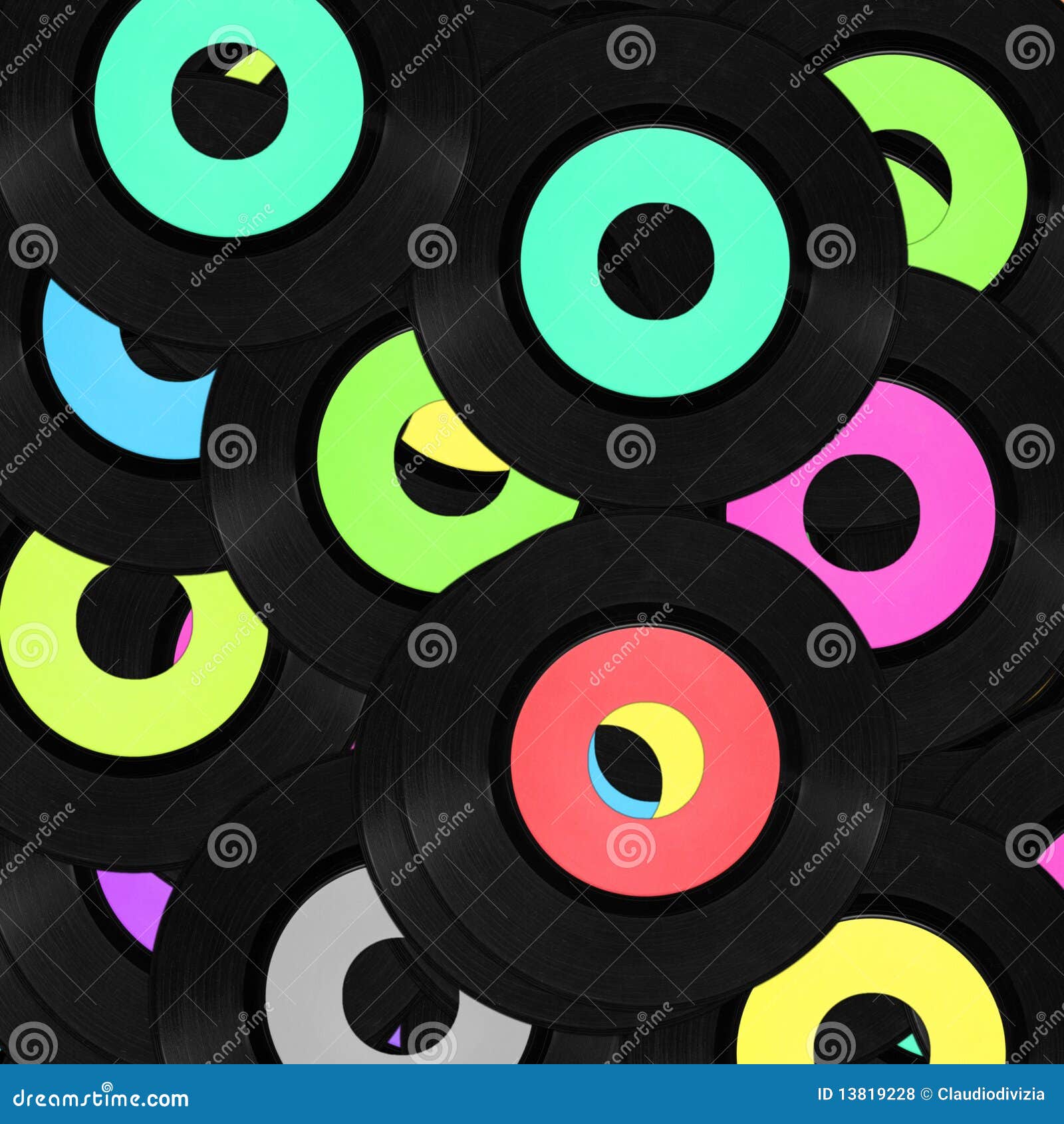 Record stock photo. Image of analog, retro, color, vintage - 13819228