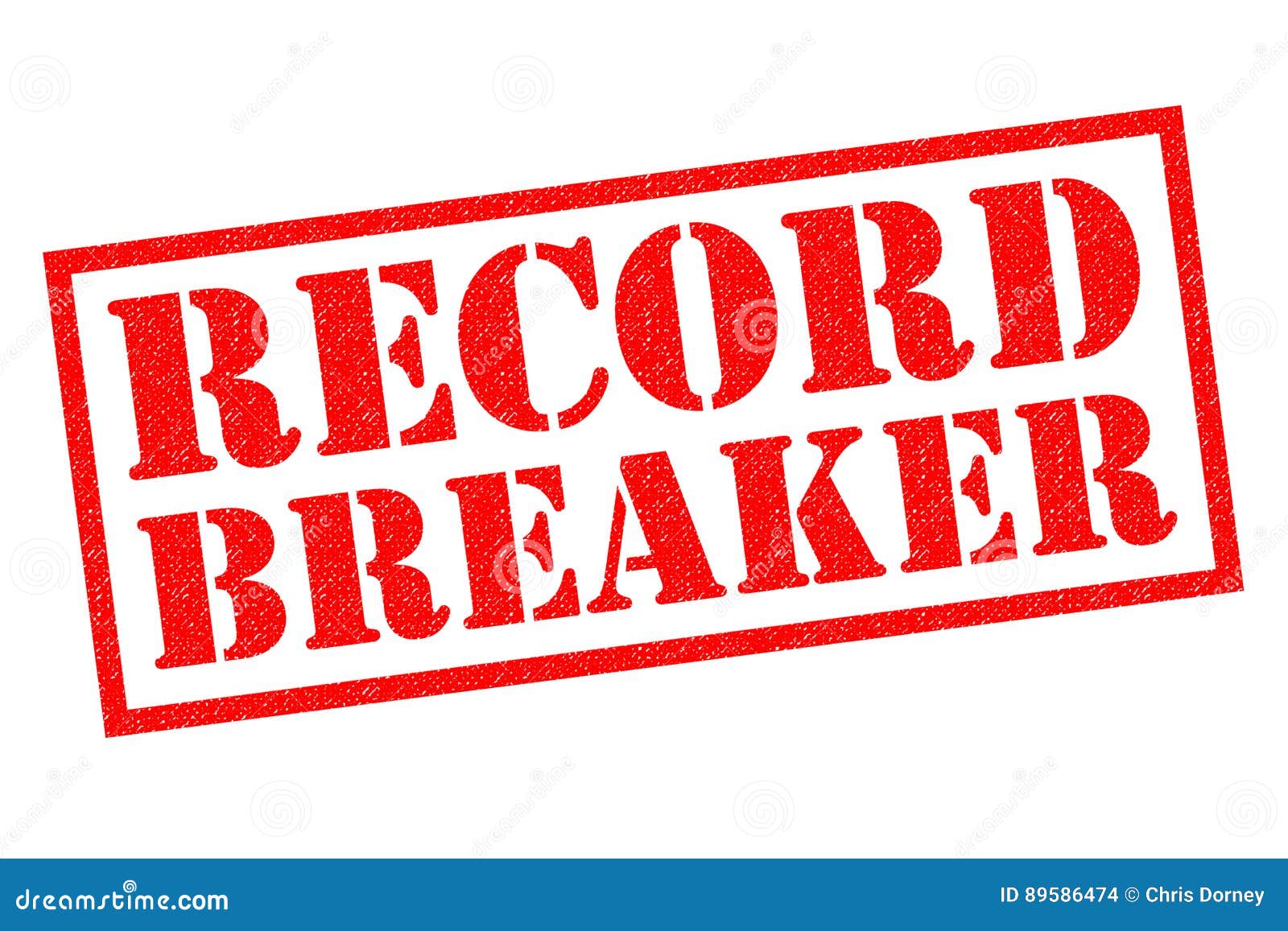 RECORD BREAKER Rubber Stamp Stock Illustration - Illustration of icon ...