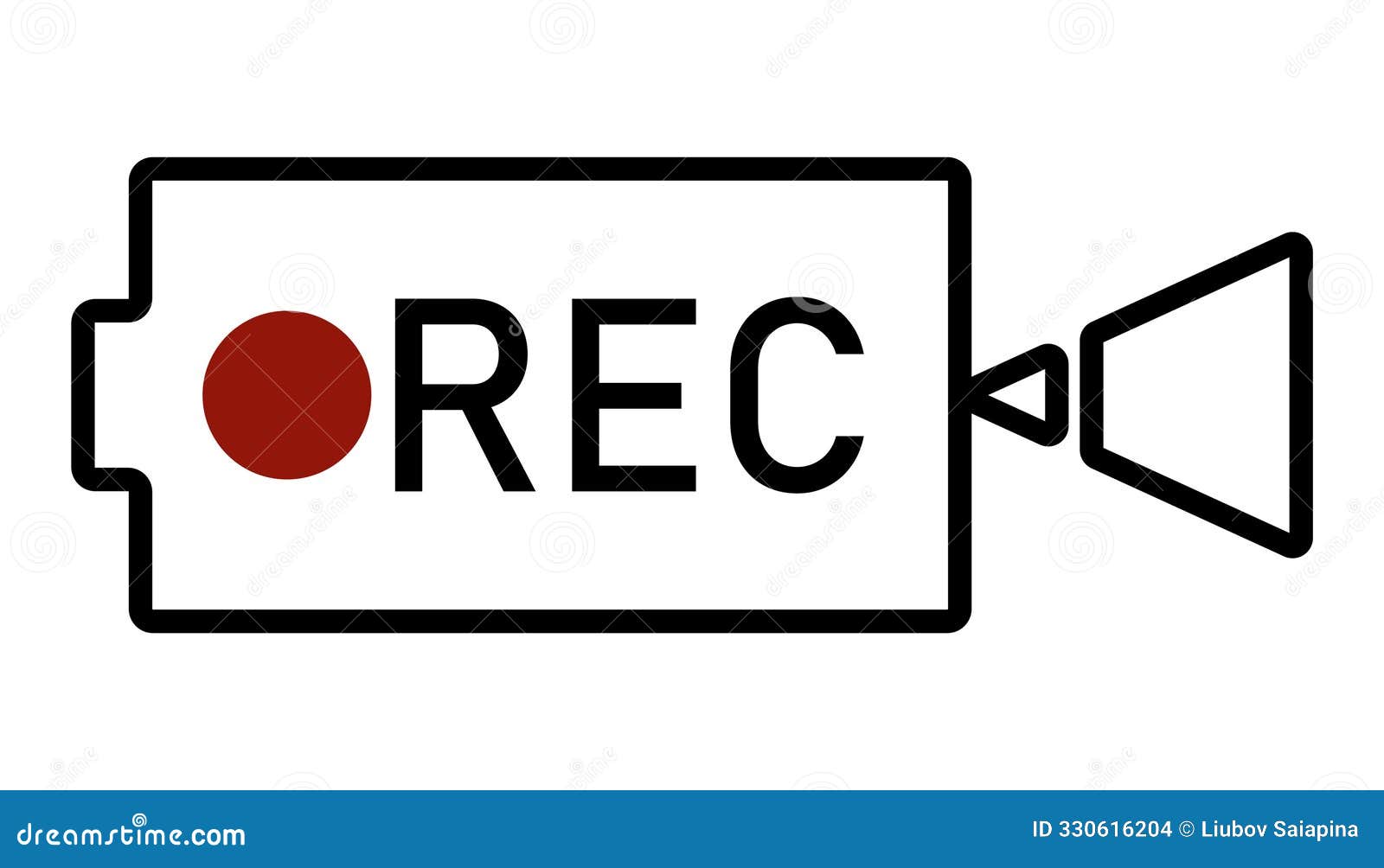 Record Button. REC Isolated Vector Icon. Web Illustration Forr App ...