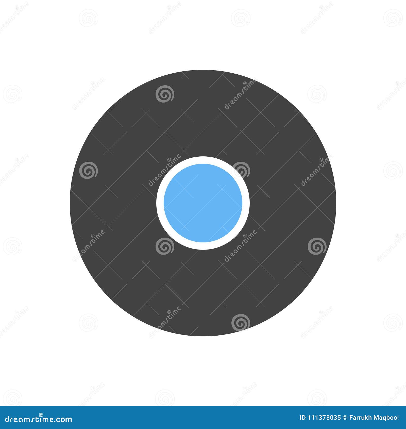 Record, Button, play stock vector. Illustration of start - 111373035