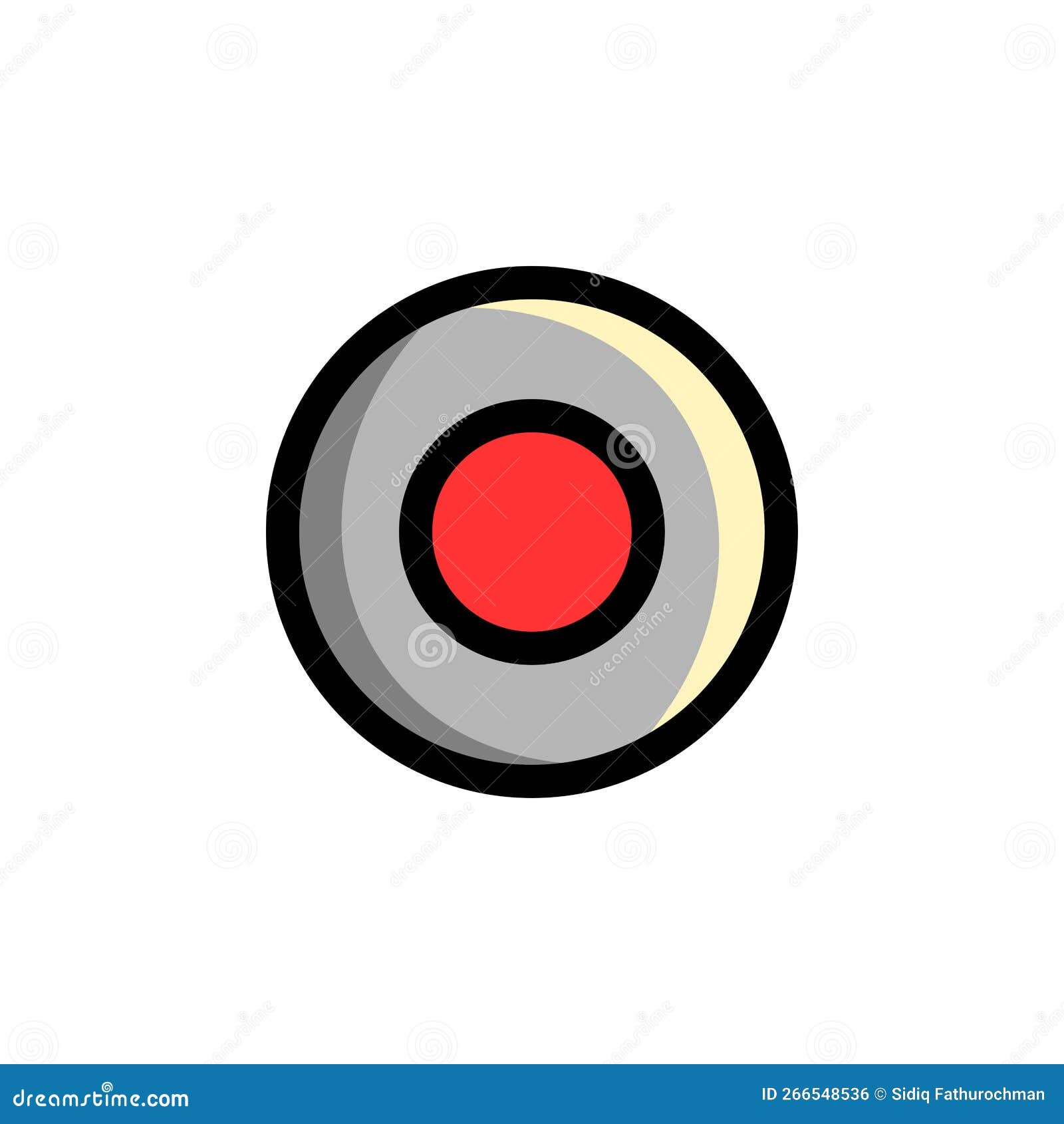 Record Button Icon stock vector. Illustration of sound - 266548536