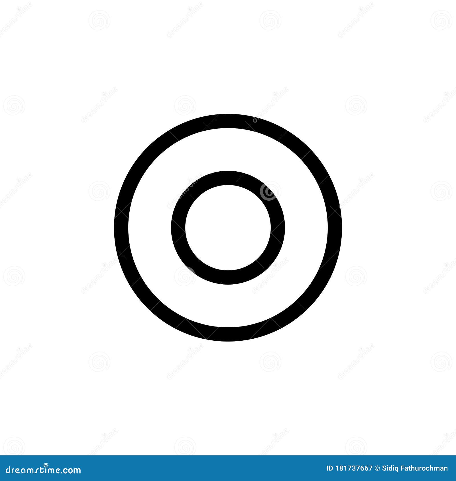 Record Button Icon stock vector. Illustration of digital - 181737667