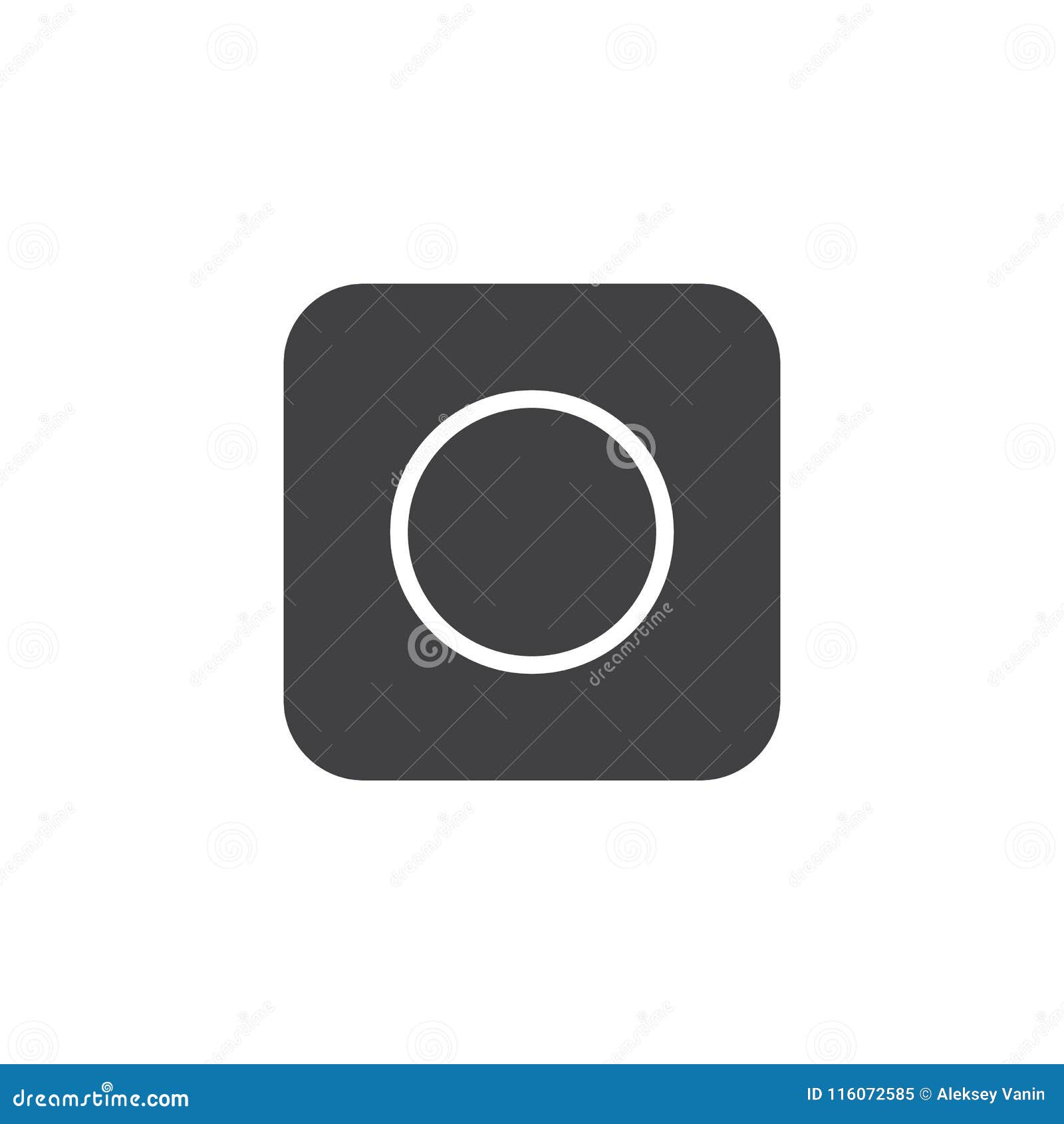 Record button vector icon stock vector. Illustration of perfect - 116072585