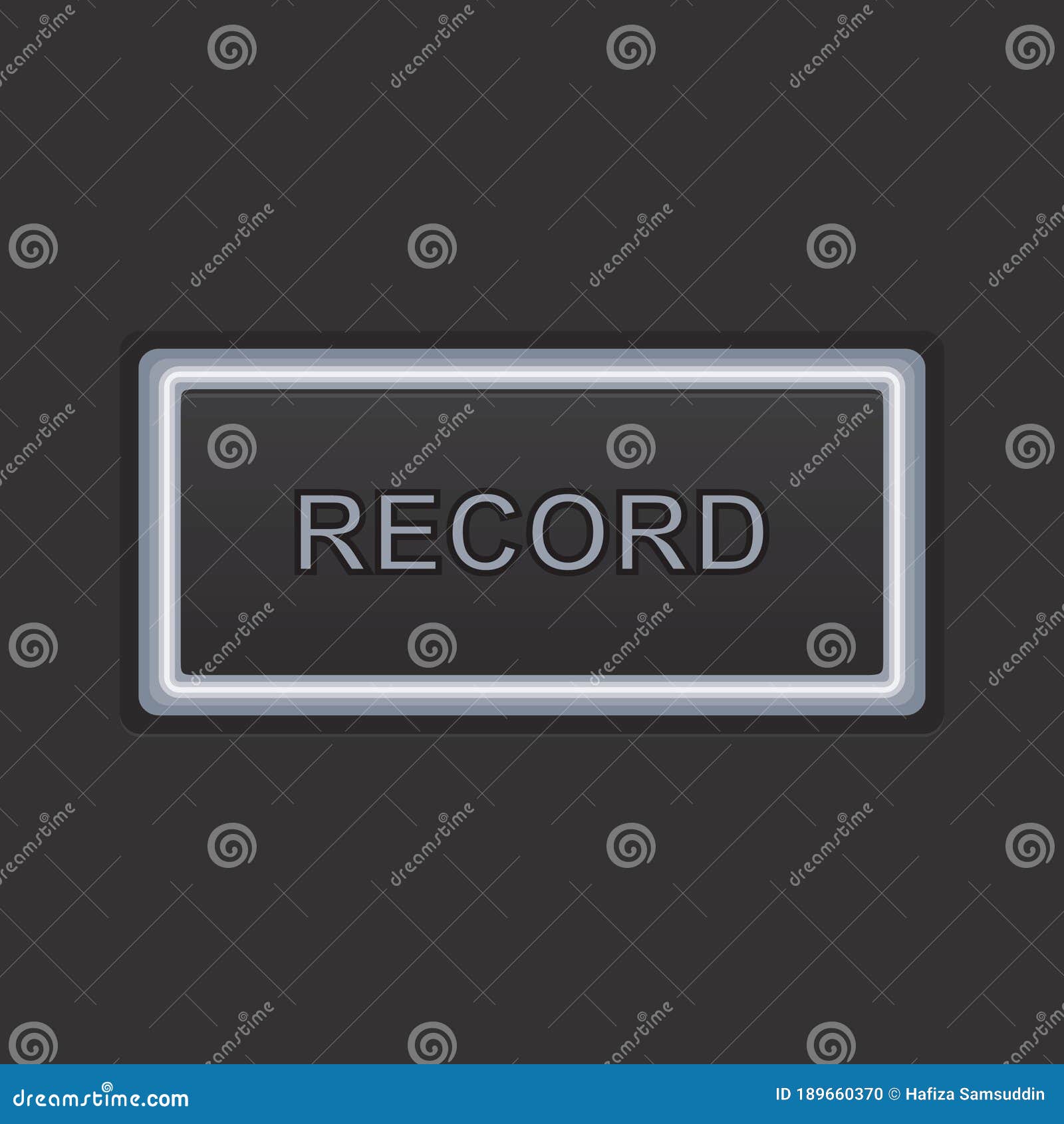 Record Button. Vector Illustration Decorative Design Stock Vector ...