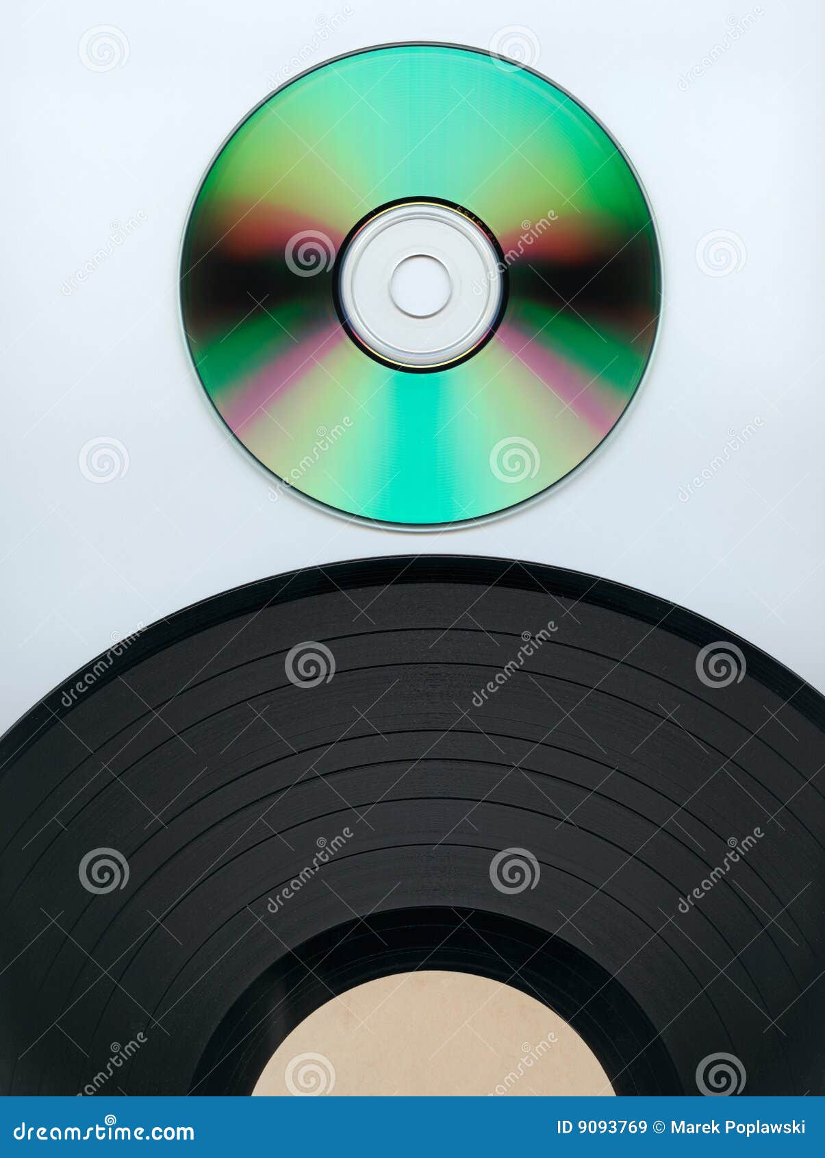 Record and CD stock image. Image of close, circle, isolated - 9093769