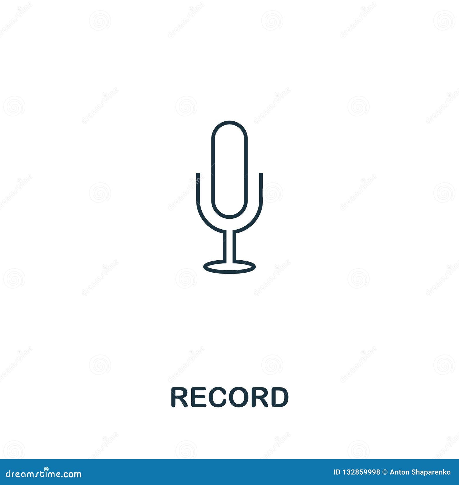 Record Creative Icon. Simple Element Illustration. Record Concept ...