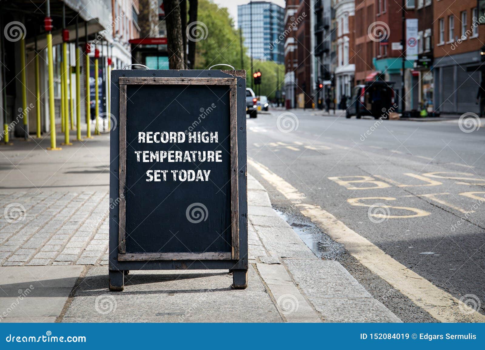 Record High Temperature Set Today Stock Image - Image of measurement ...