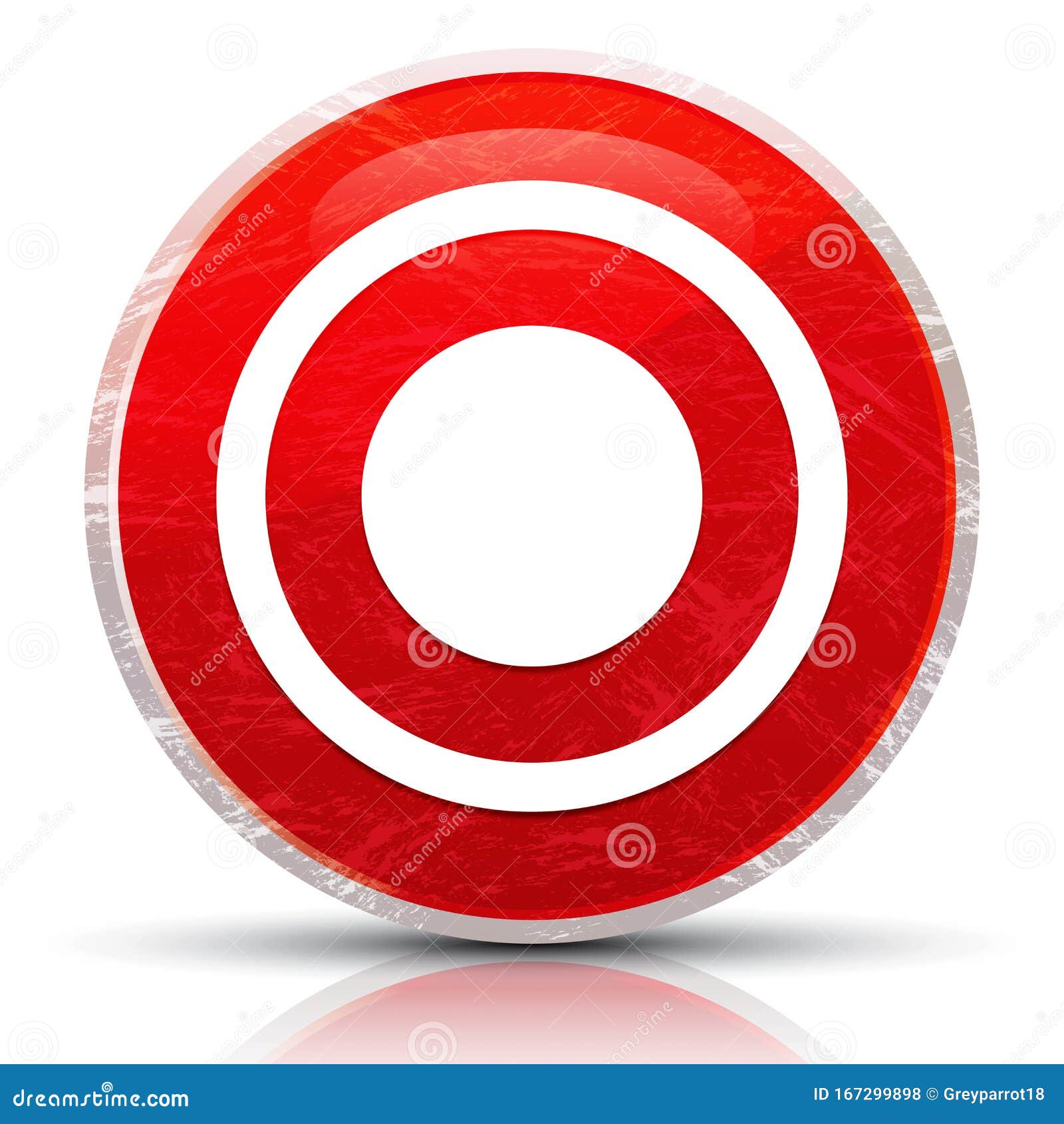 Record Icon Metallic Grunge Abstract Red Round Button Illustration ...