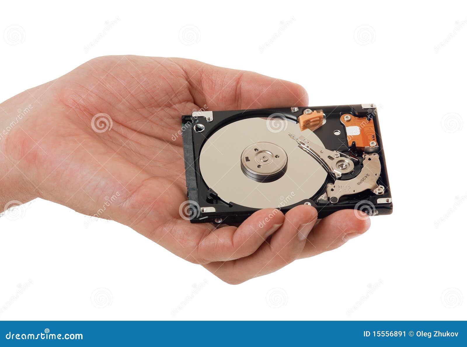 Record Information on the Hard Disk Stock Image - Image of information ...