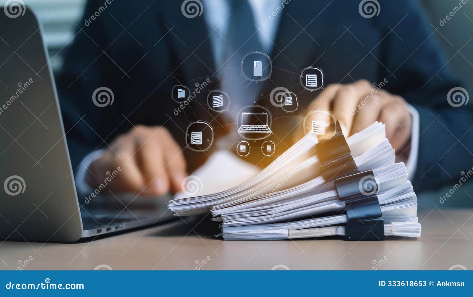 Record Keeping and Data Management, Featuring Symbols Like a File ...