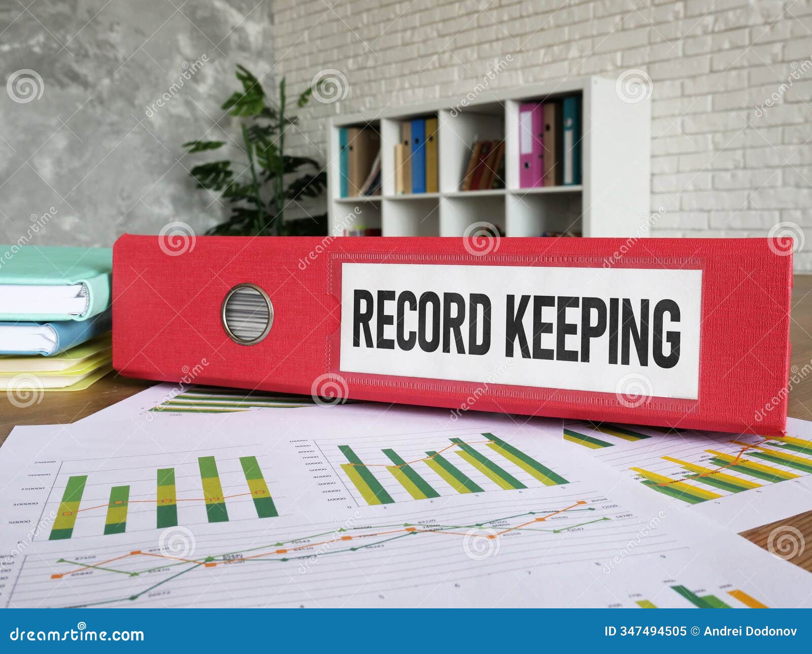 Record Keeping of Personal Records is Shown Using the Text Stock Image ...