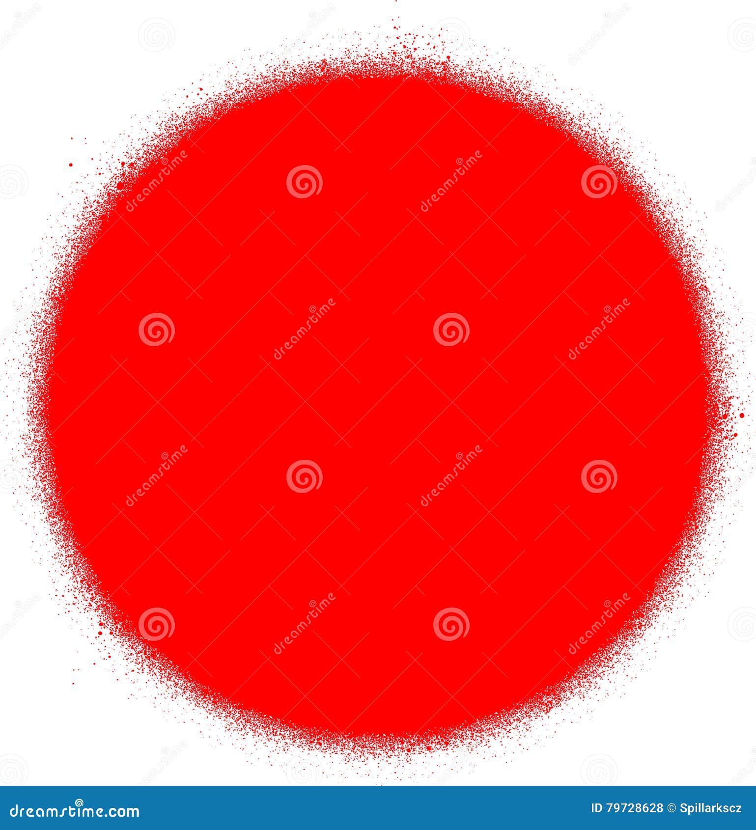 Record Media Graffiti Spray Icon in Red Over White Stock Vector ...