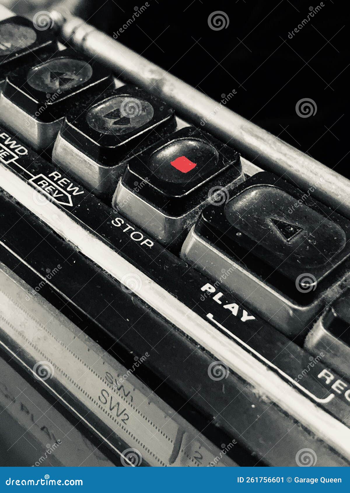 Record stock image. Image of pause, cassette, play, record - 261756601