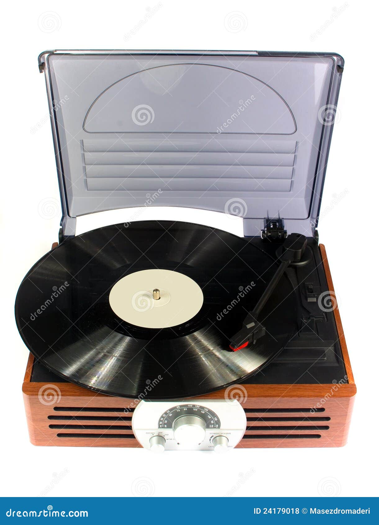 Record player stock photo. Image of gramophone, white - 24179018