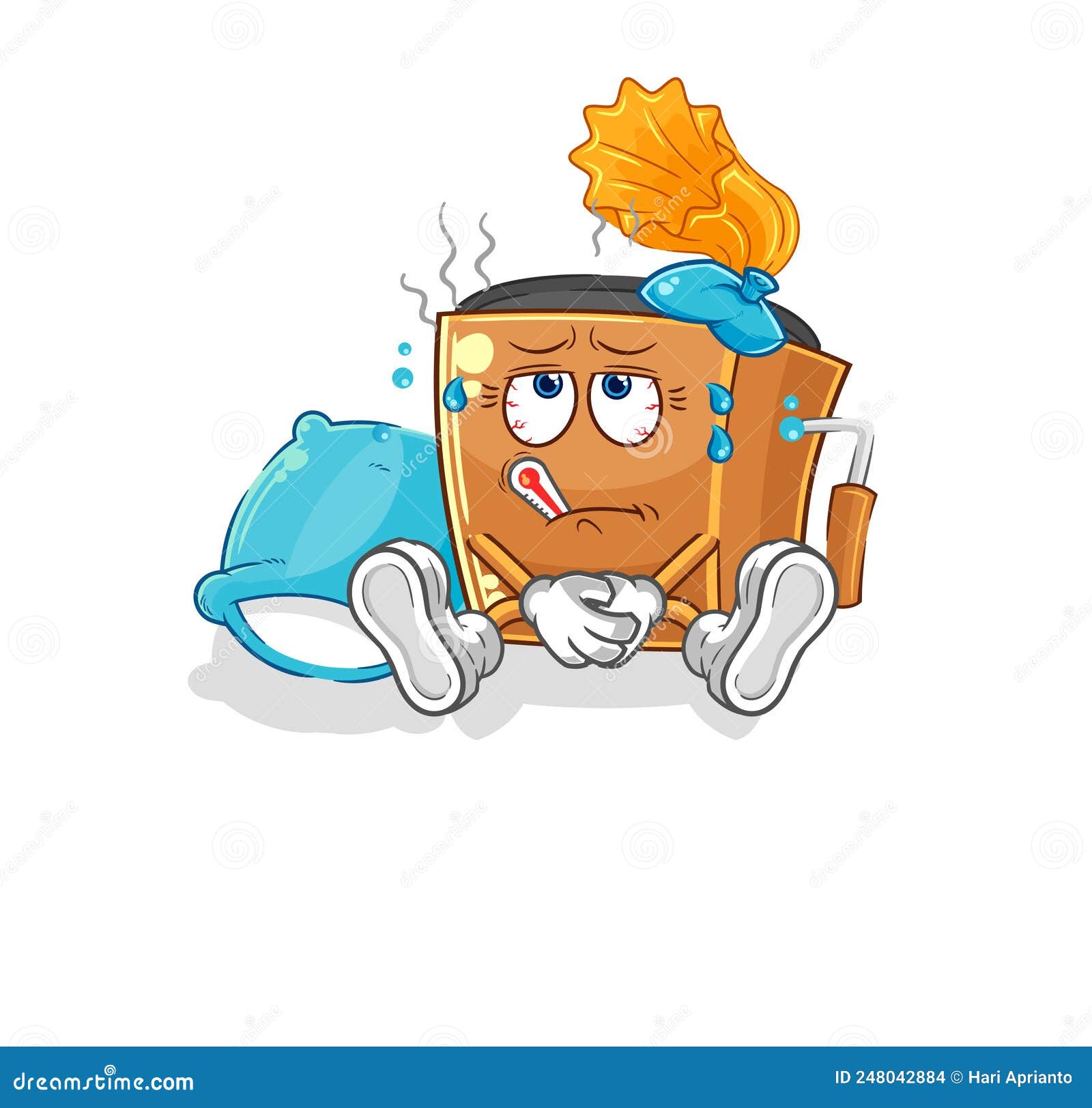 Record Player Sick Vector. Cartoon Character | CartoonDealer.com #248042884