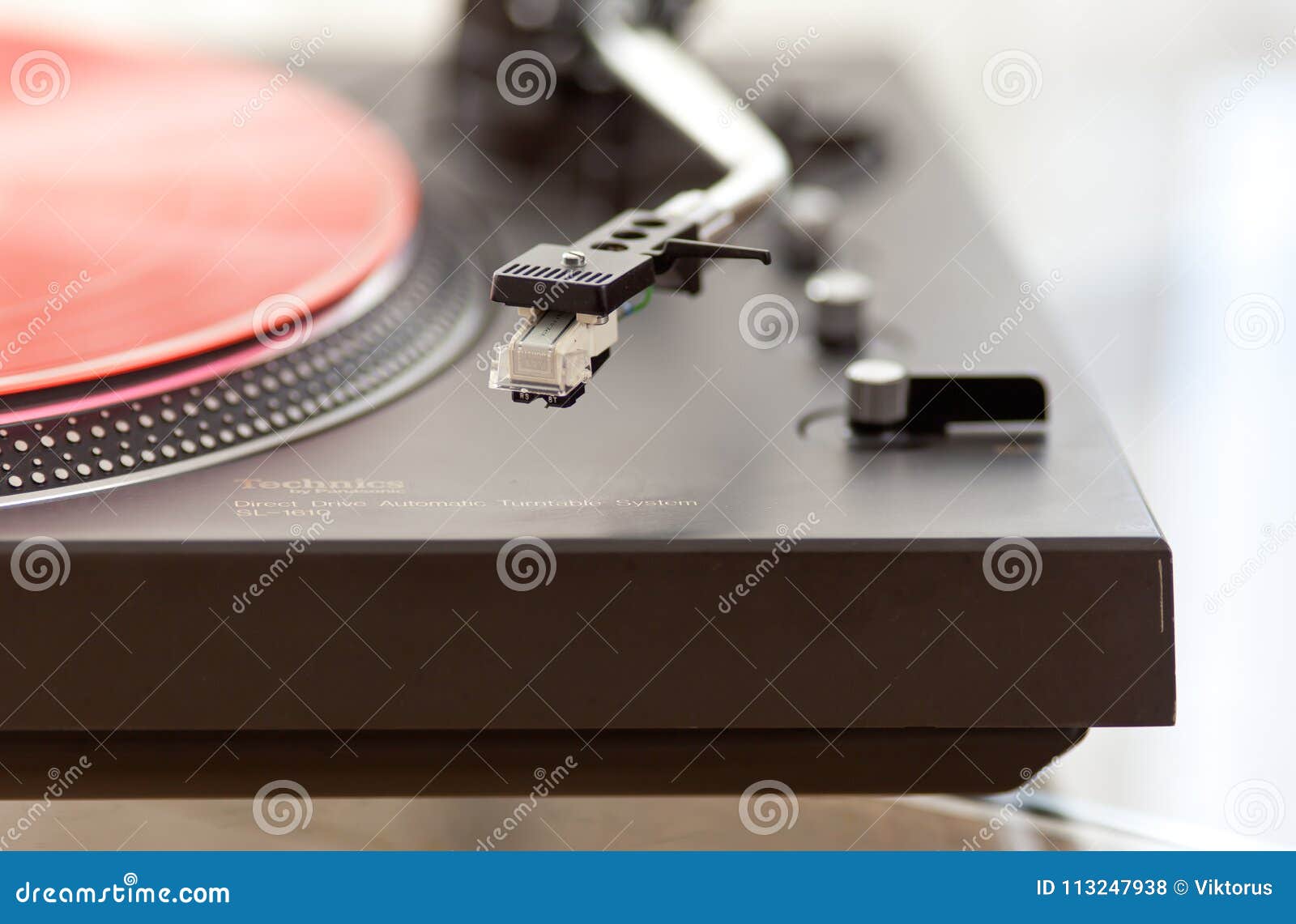 Record Player Tonearm Headshell Closeup Editorial Stock Photo - Image ...