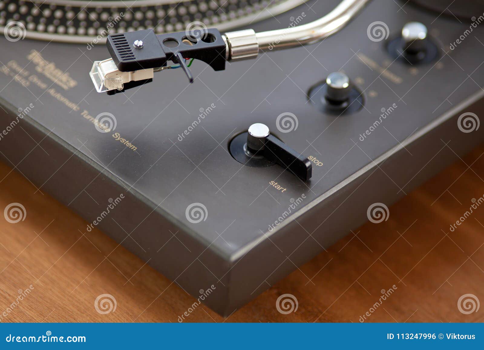 Record Player Tonearm Headshell Closeup Editorial Photo - Image of deck ...