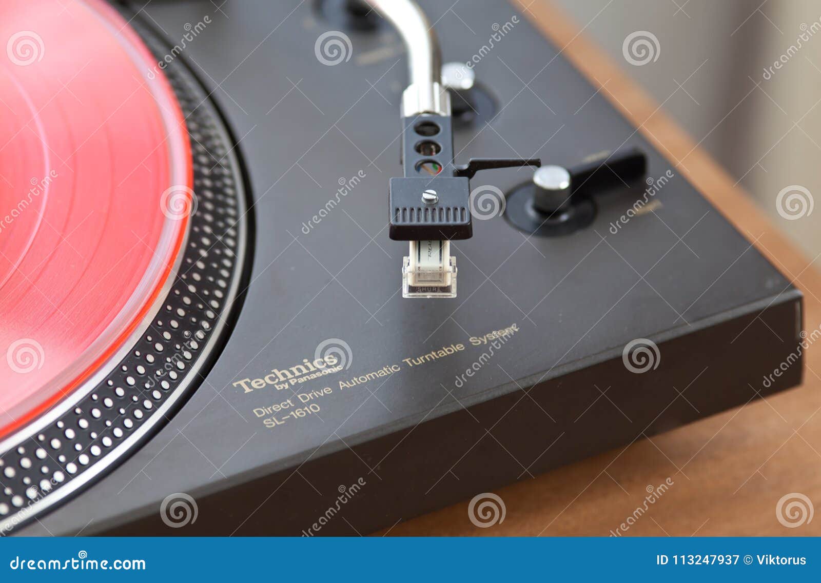 Record Player Tonearm Headshell Closeup Editorial Photography - Image ...