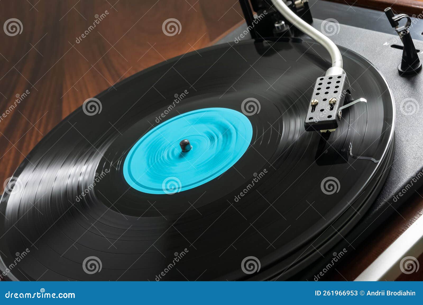 Record Player, Vinyl Turntable Record Player, while Playing the Record ...