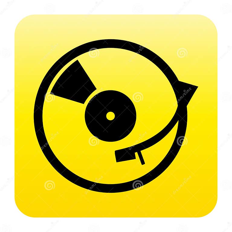 Record player web button stock vector. Illustration of party - 8966938