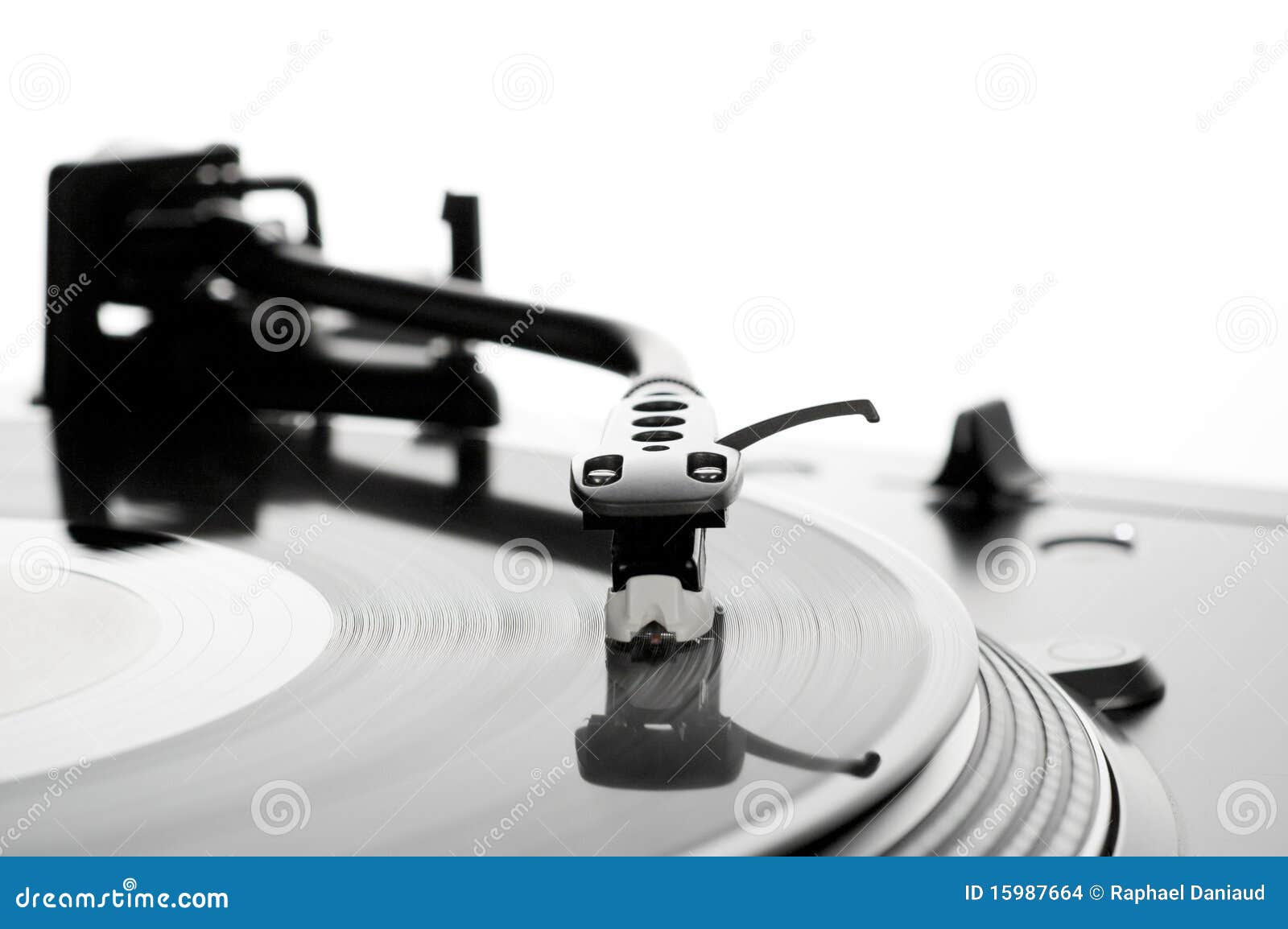 Record on turntable stock photo. Image of groove, deck - 15987664