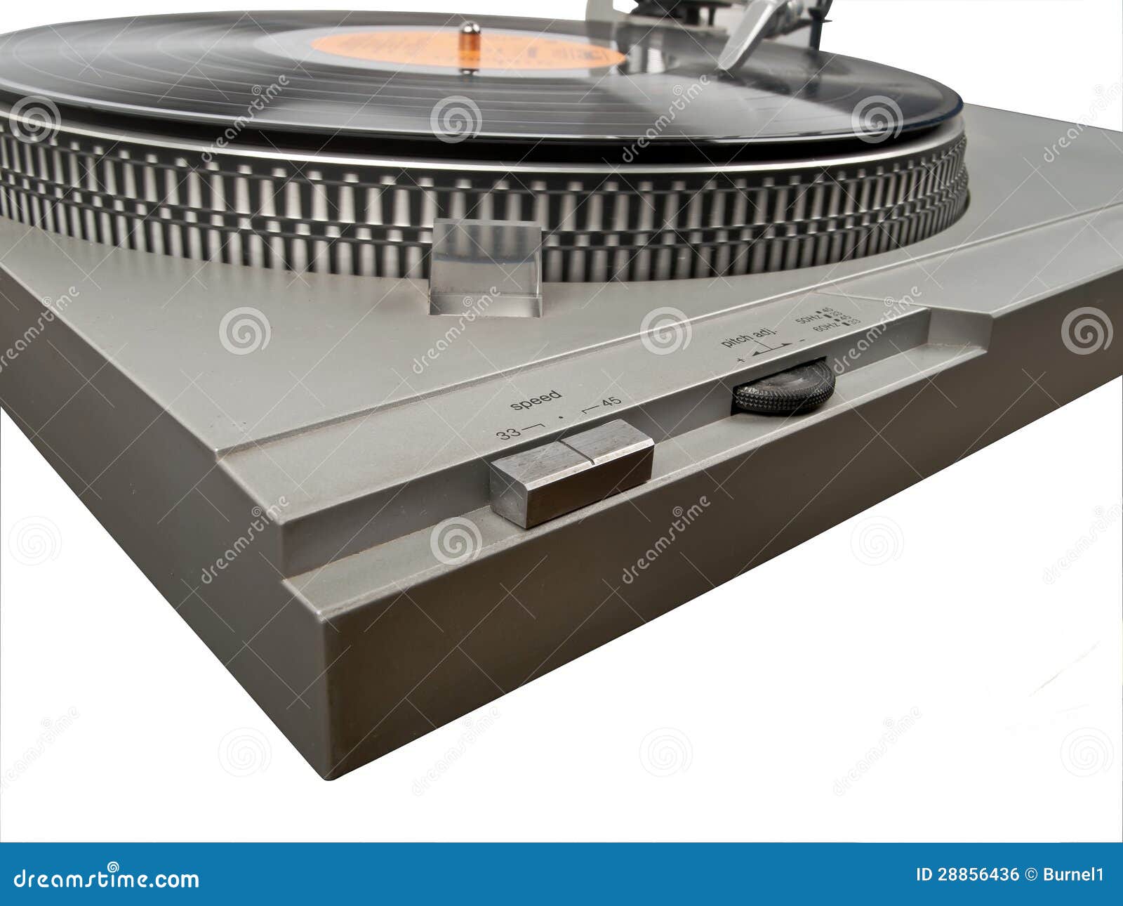 Record on turntable stock photo. Image of scratch, rock - 28856436