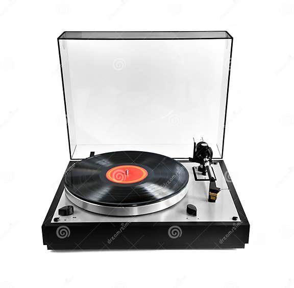 Record on turntable stock photo. Image of equipment, needle - 9262868