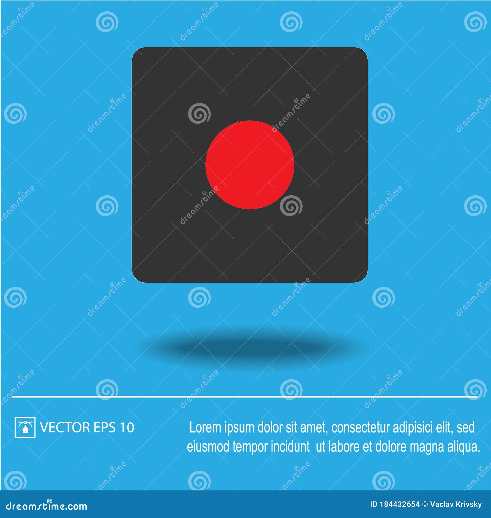 Record Vector Icon. Vector Illustration EPS 10 Stock Vector ...