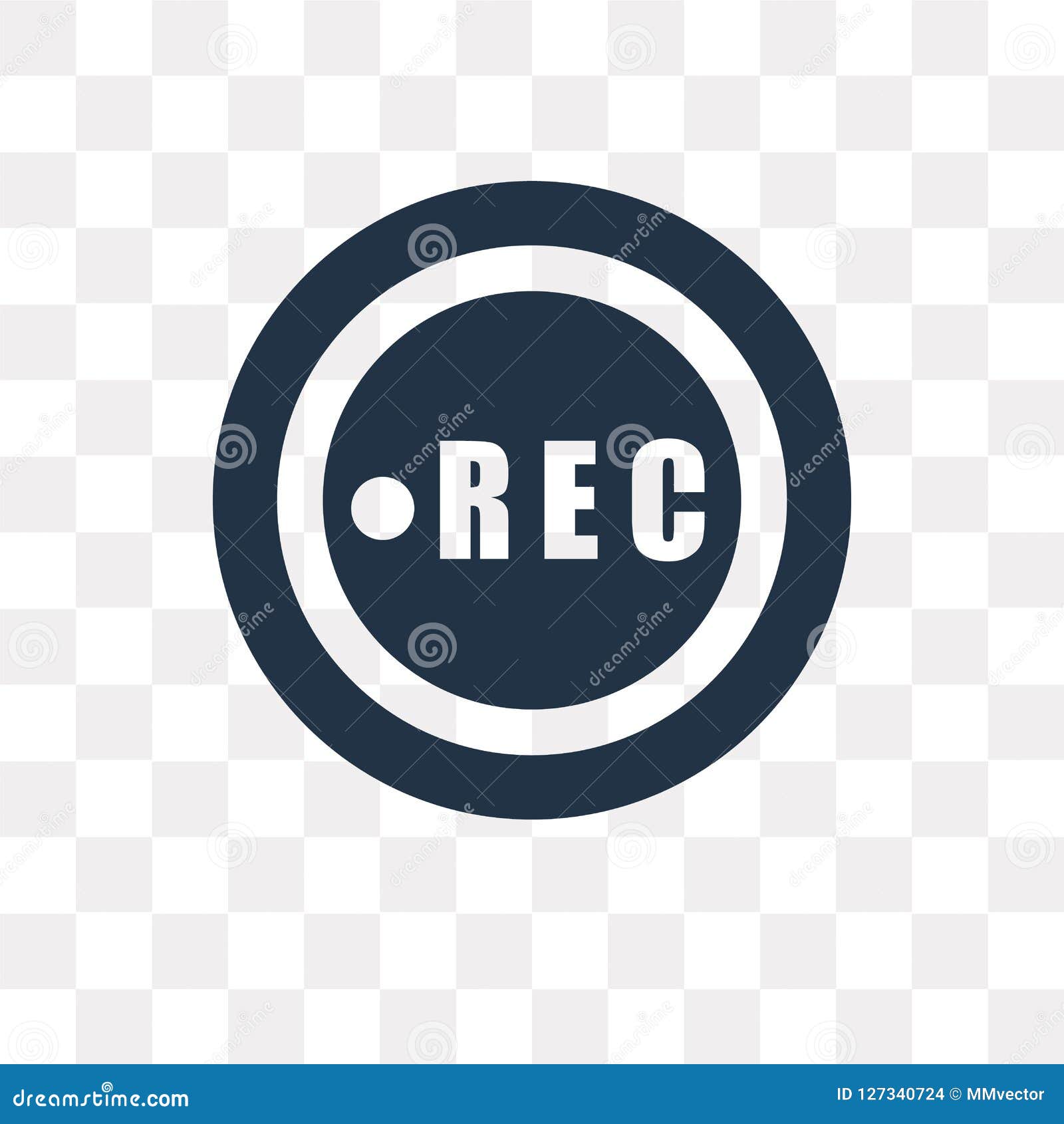 Record Vector Icon Isolated on Transparent Background, Record T Stock ...