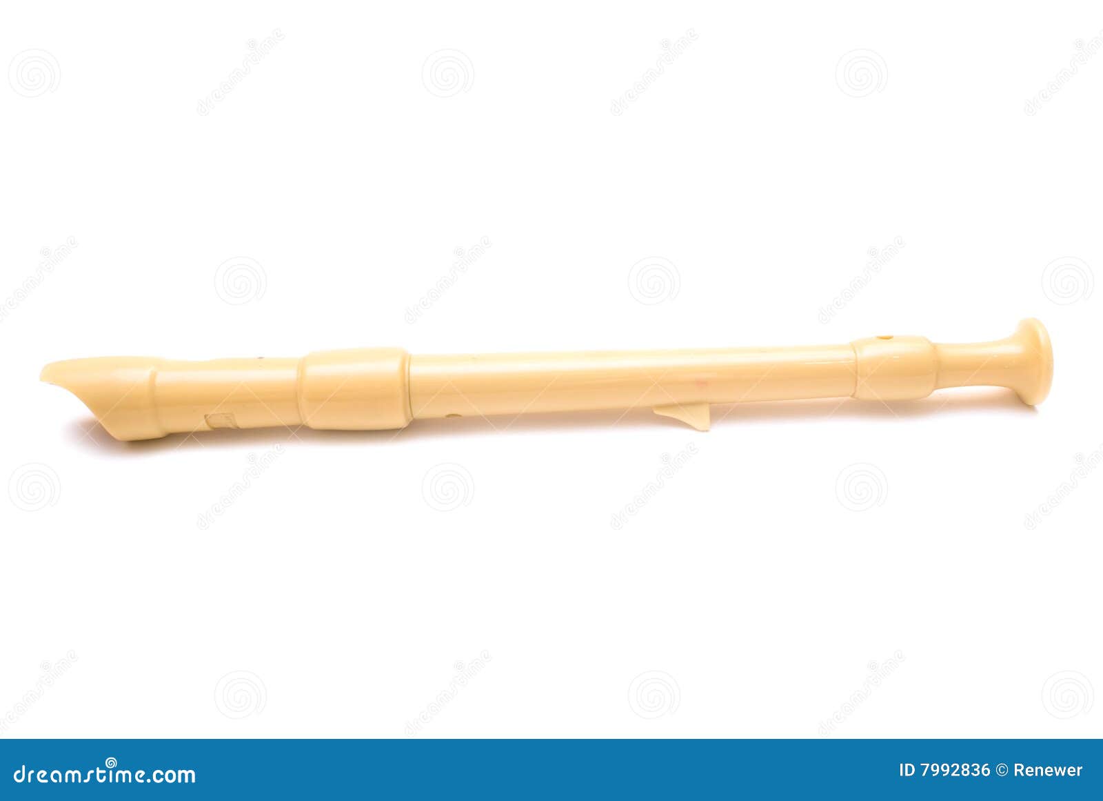 Recorder (block Flute) Isolated on White Stock Photo - Image of ...