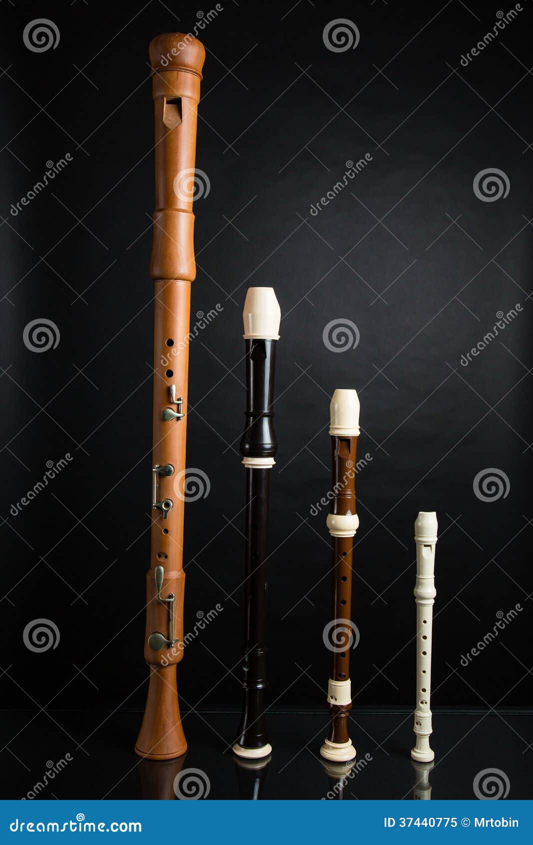 Recorder Family stock image. Image of alto, soprano, black - 37440775