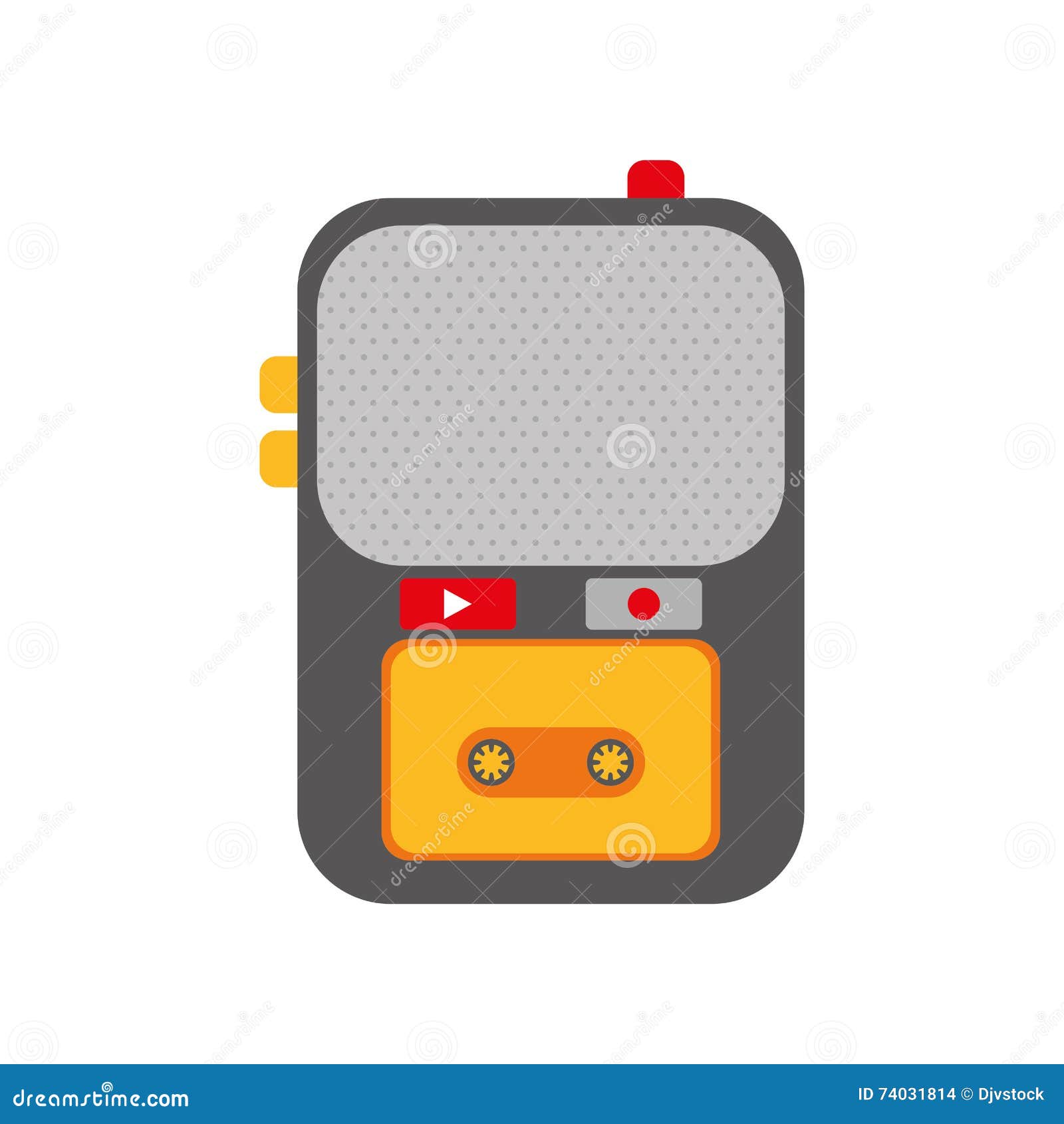 Recorder Icon. Broadcasting Design. Vector Graphic Stock Illustration ...
