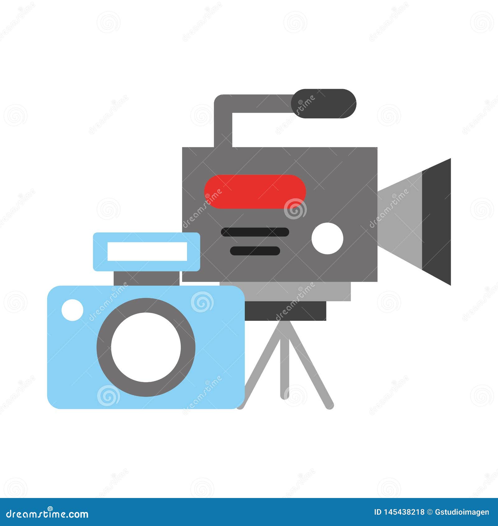 Camera Broadcast, Reporter, Photographer, Cameraman Vector ...