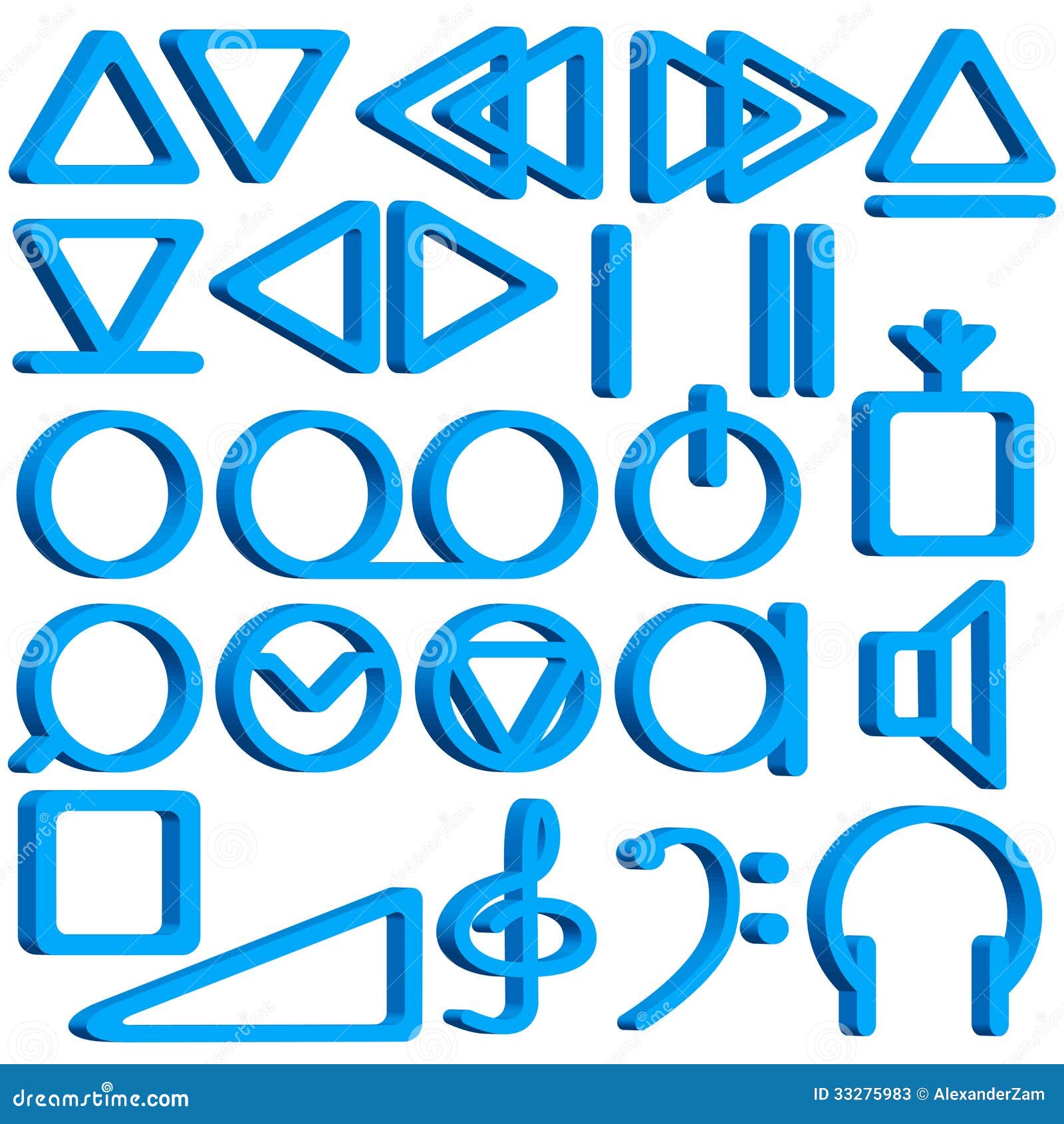 Recorder symbols set stock illustration. Illustration of graphic - 33275983