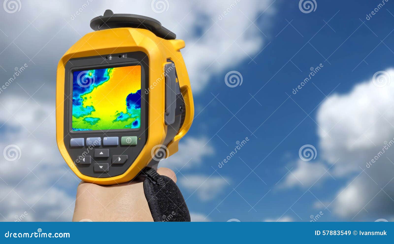 Recording Clouds with Infrared Camera Stock Image - Image of ...