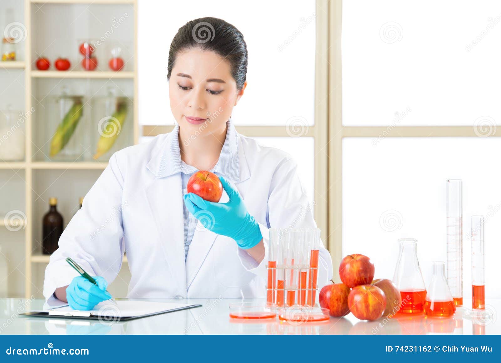 Recording Data of Test Result from Examining Genetic Modification Stock ...