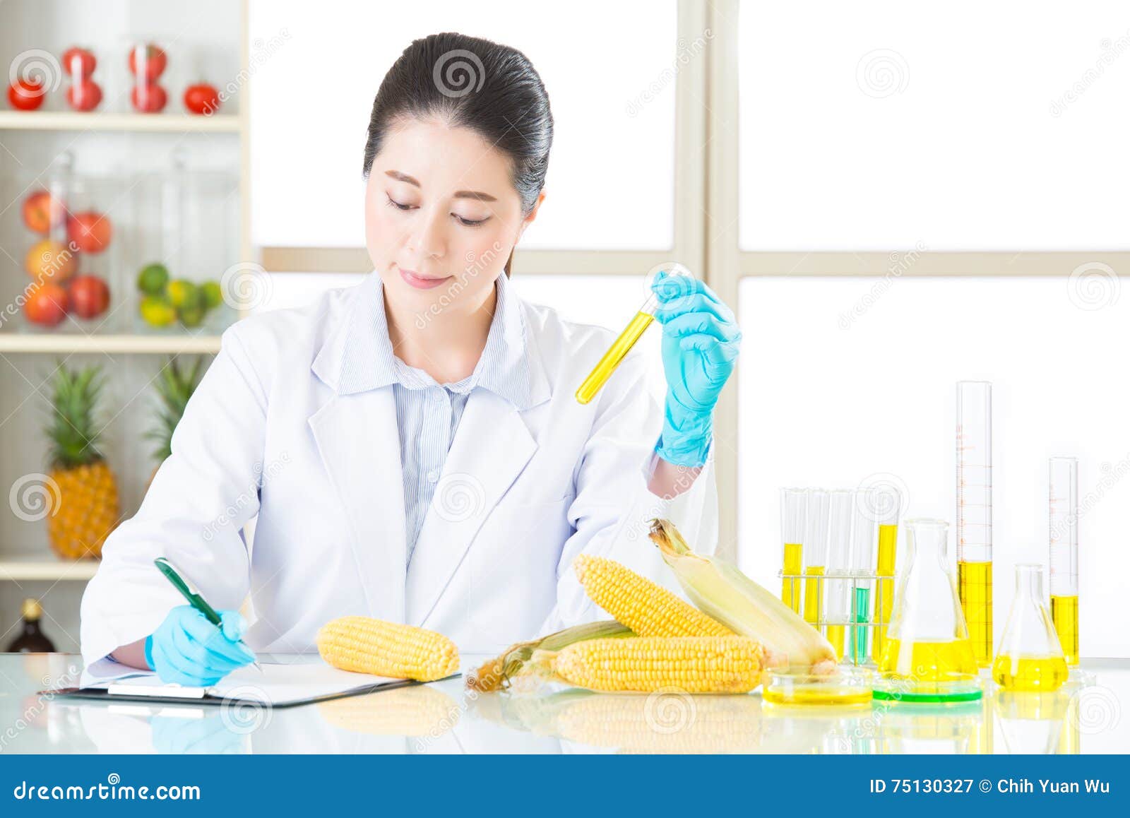 Recording Data of Test Result from Examining Genetic Modification Stock ...