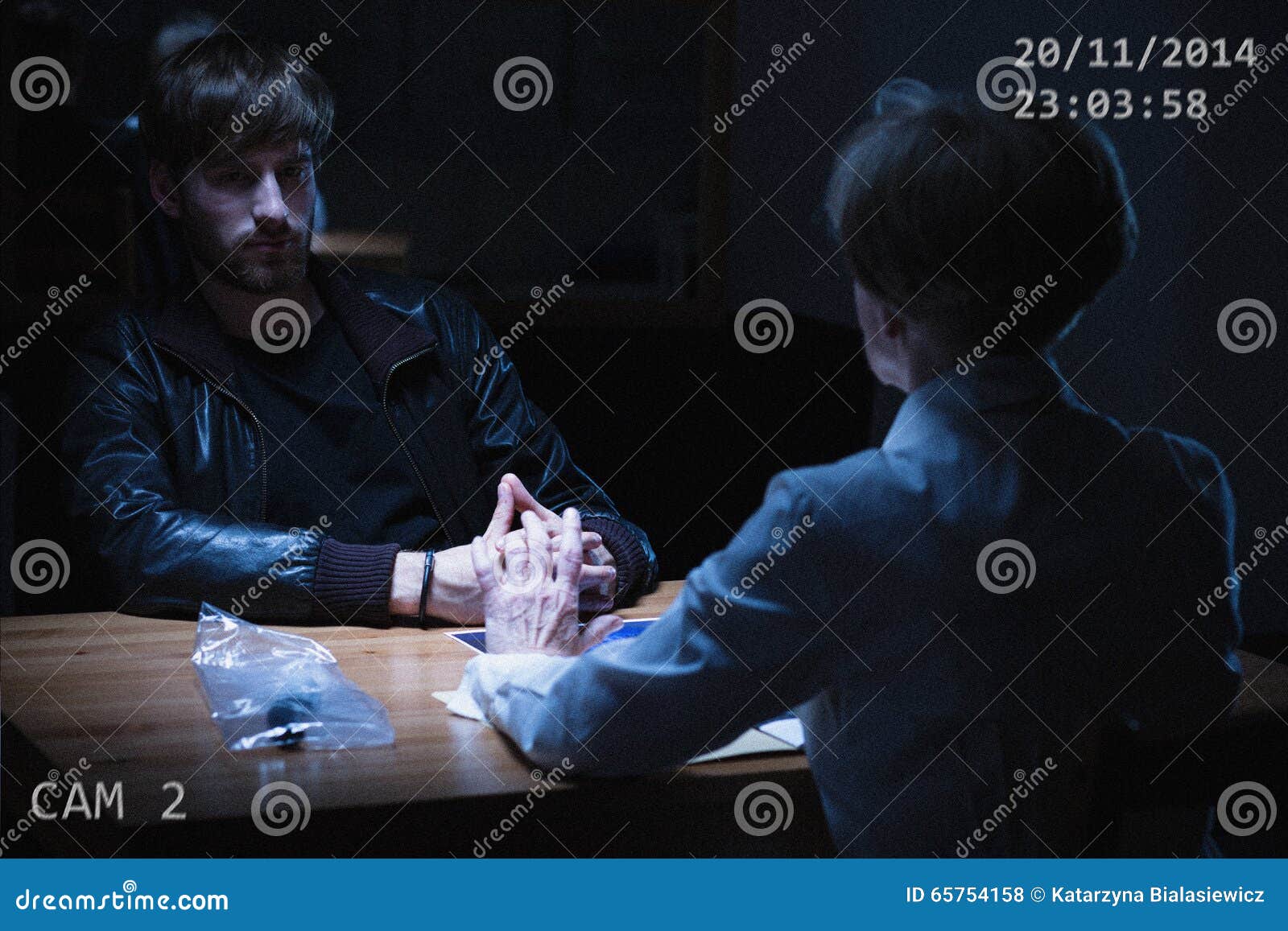 Recording from Interrogation Stock Photo - Image of interrogate ...