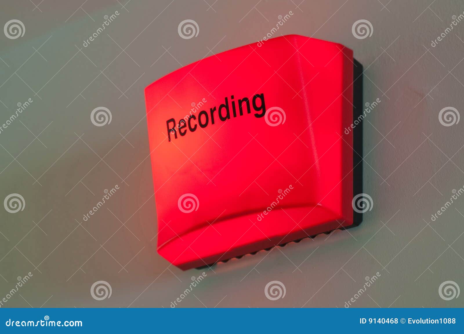 Recording Light stock photo. Image of lamp, sign, communication - 9140468