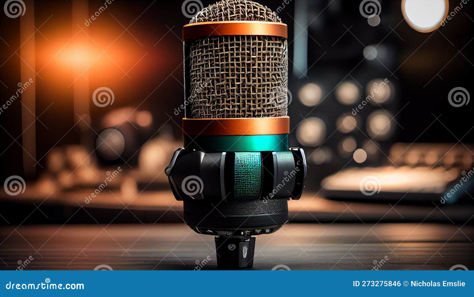 Recording Microphone Ai Generated Stock Photo - Image of music ...
