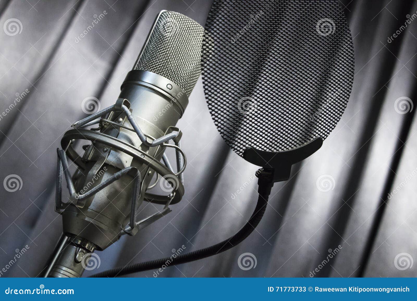 Recording microphone stock image. Image of technology - 71773733