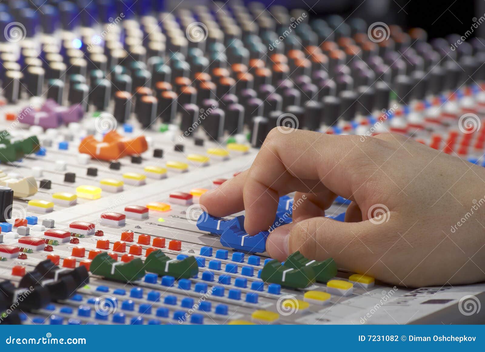 Recording the music stock photo. Image of controls, color - 7231082