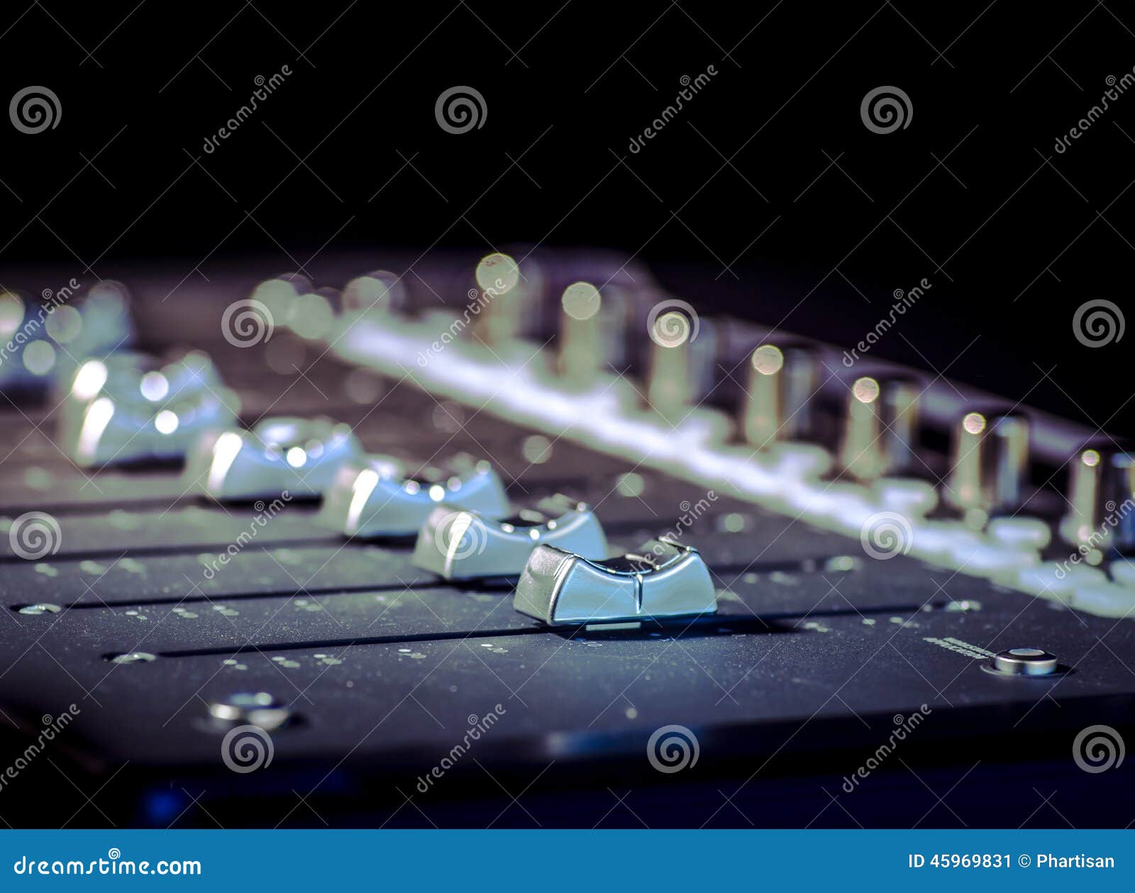 Recording Music Sound Studio Sliders Stock Image - Image of audio ...