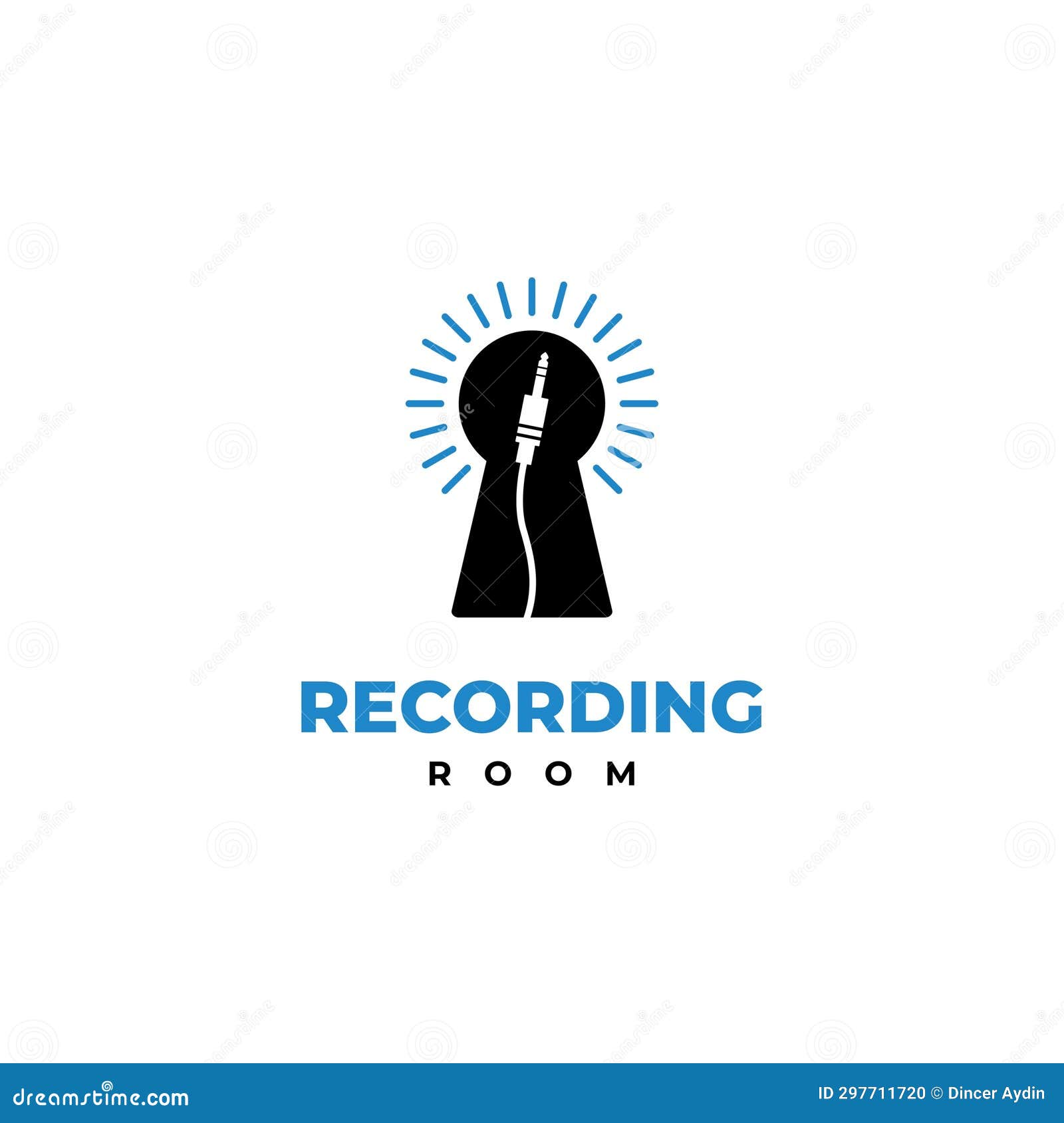 Recording Room Logo Design on Isolated Background. Recording Studio ...
