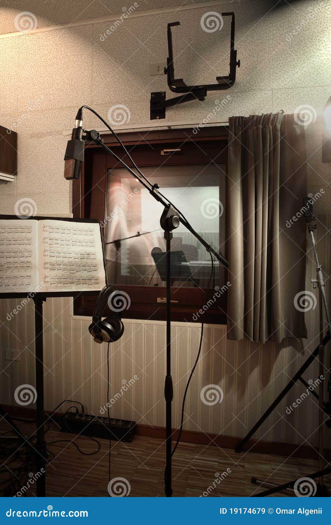 Recording room studio stock image. Image of music, studio - 19174679